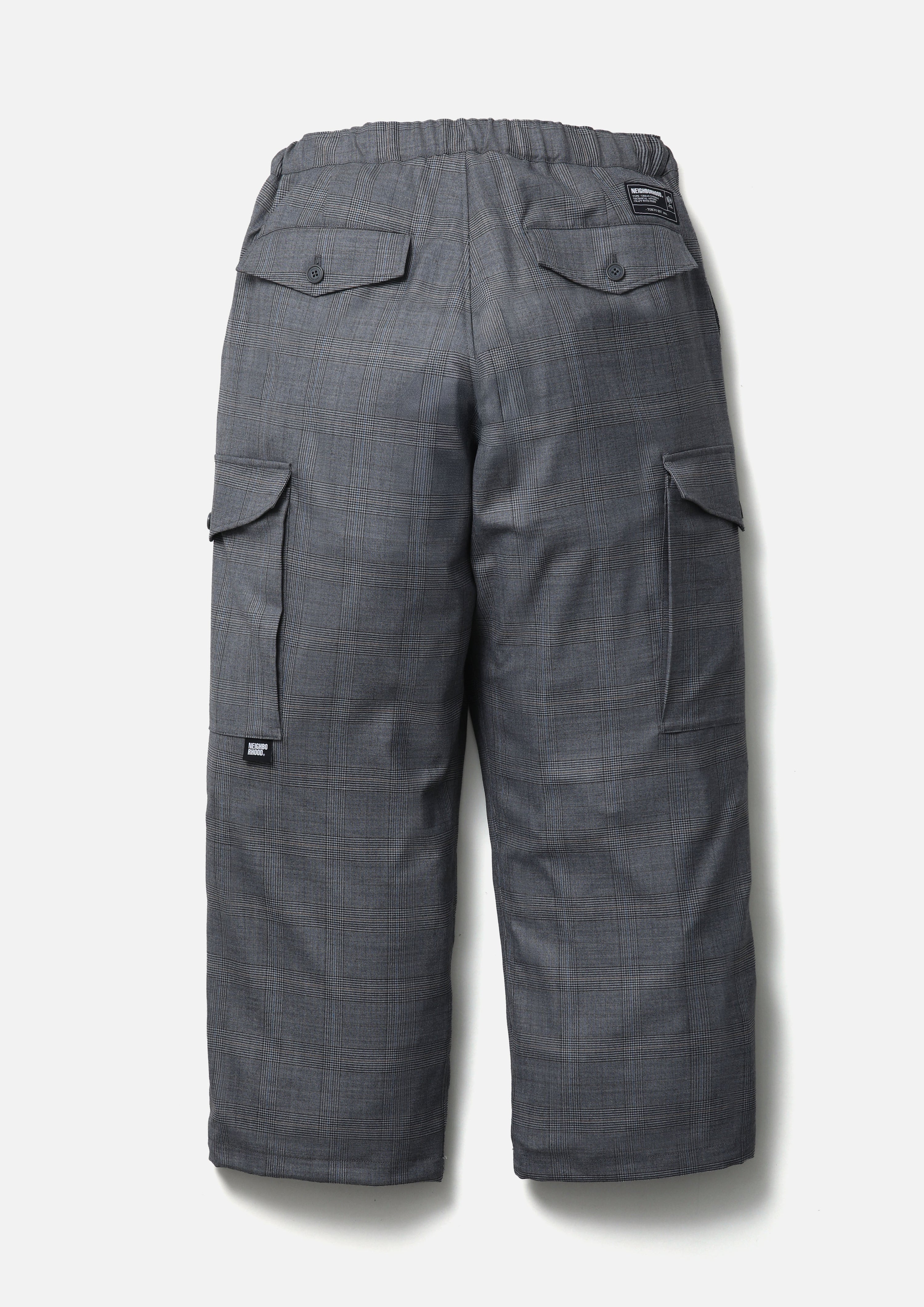 PATTERNED WIDE CARGO PANTS