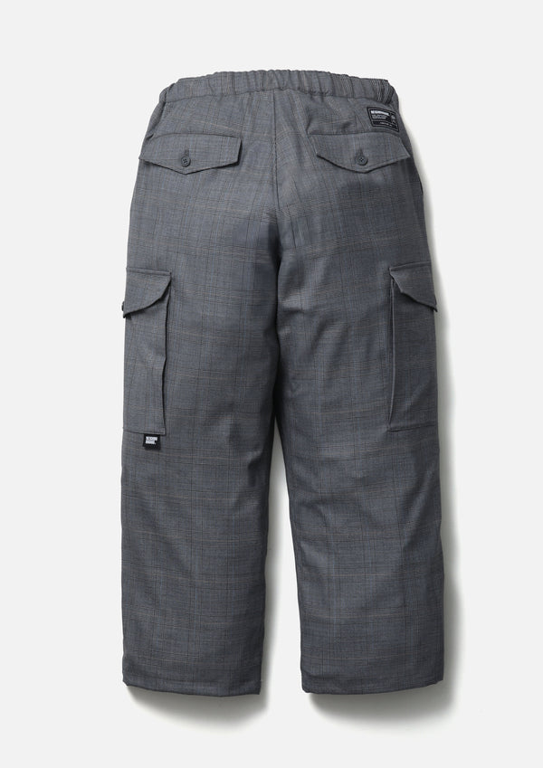 PATTERNED WIDE CARGO PANTS