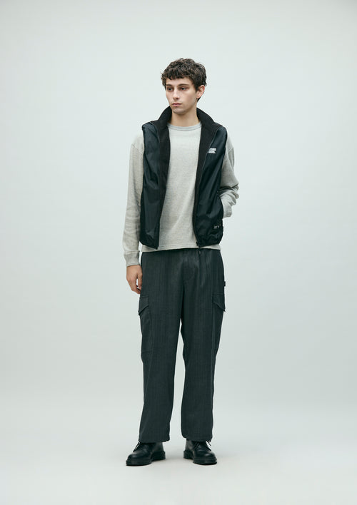 PATTERNED WIDE CARGO PANTS